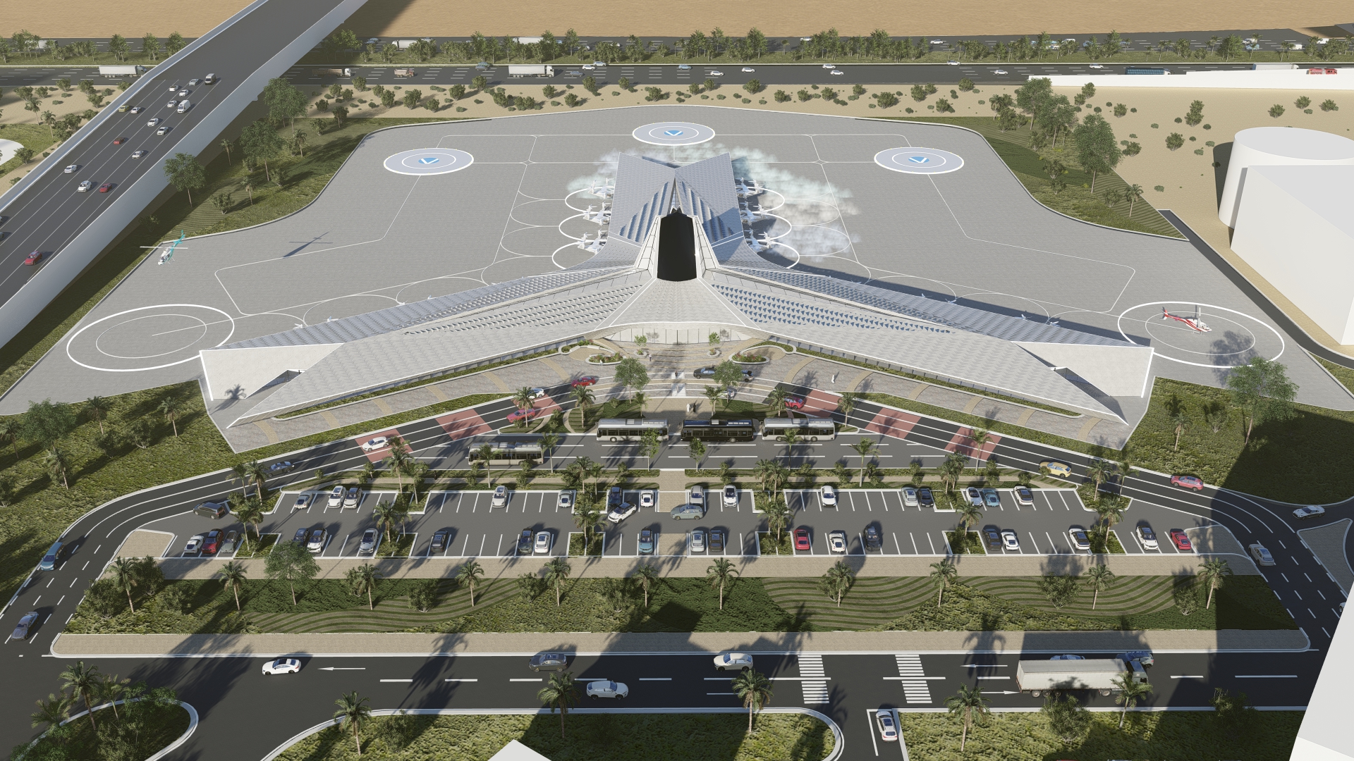 LODD and Skyports Infrastructure unveil vertiport concept design for ...