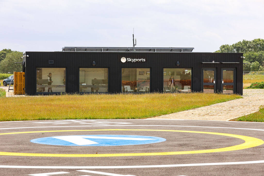 Skyports shares preview of operationally complete vertiport at Bicester Motion | Skyports ...